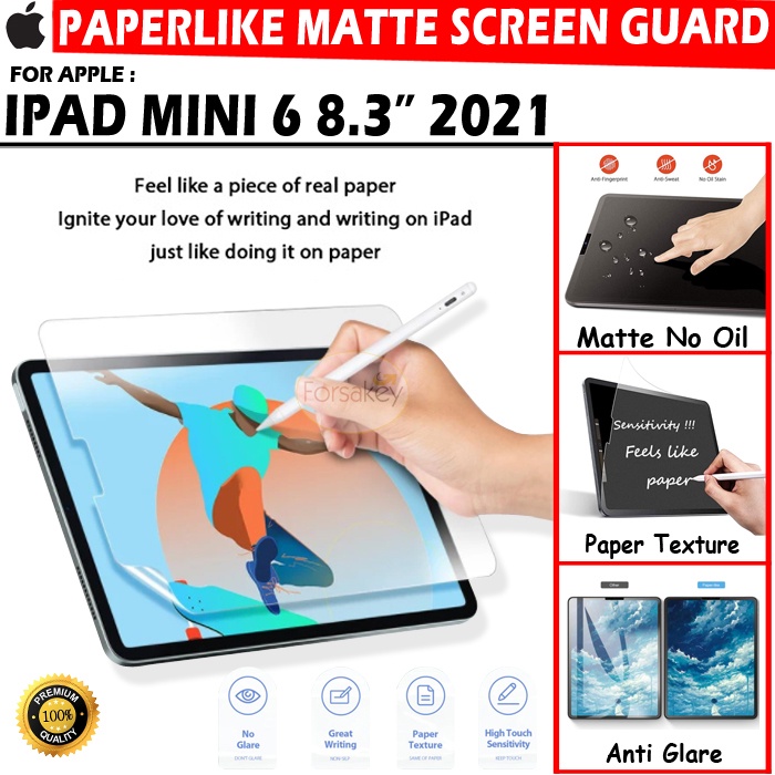 Jual iPad Mini 6 8.3 Inch 2021 Paperlike Paper Like Anti Gores ...