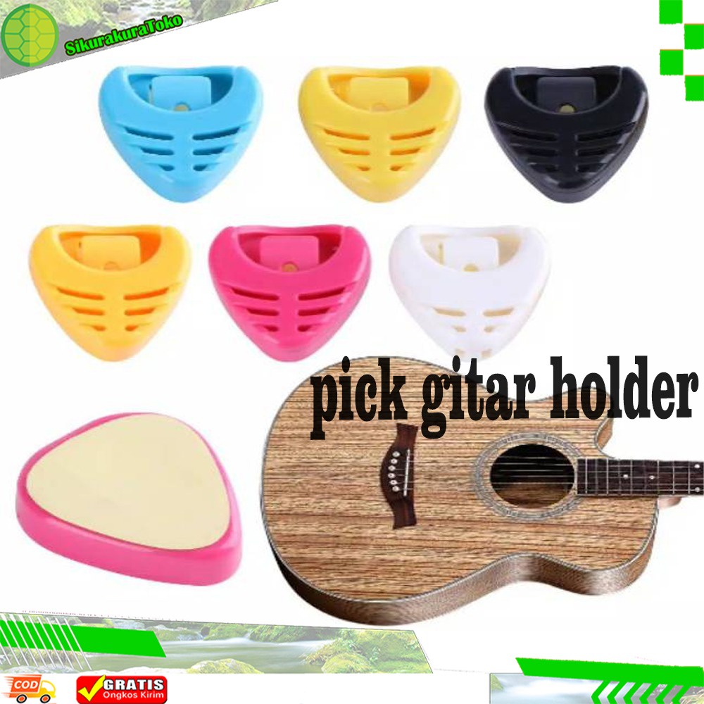 Jual (SKR) Pick Gitar Holder Plektrum Tempat Wadah Guitar Pick Box ...