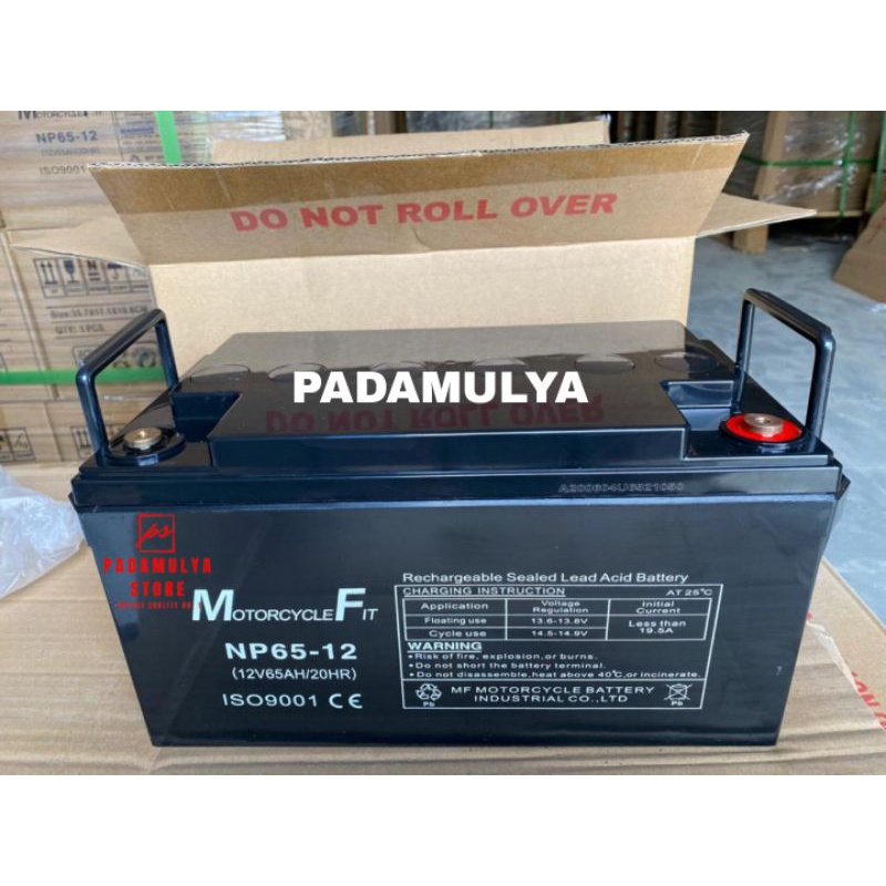 Jual Aki Kering Maxstrom 12V 65Ah MF Agm Deep Cycle Battery VRLA Solar Panel Ups Genset | Shopee ...