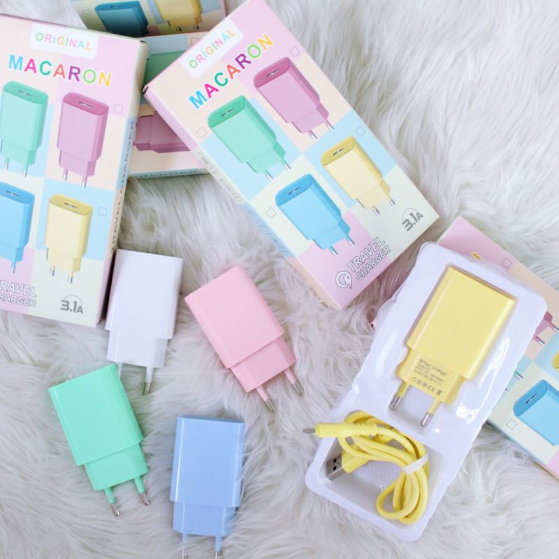 Jual CHARGER MACARON MICRO USB 2A / QP0011 | Shopee Indonesia