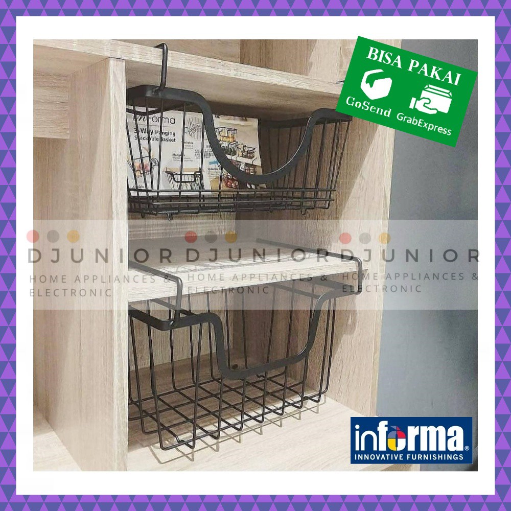 Jual INFORMA - FELLI SET / RAK GANTUNG BUMBU / HANGING STACKABLE BASKET ...