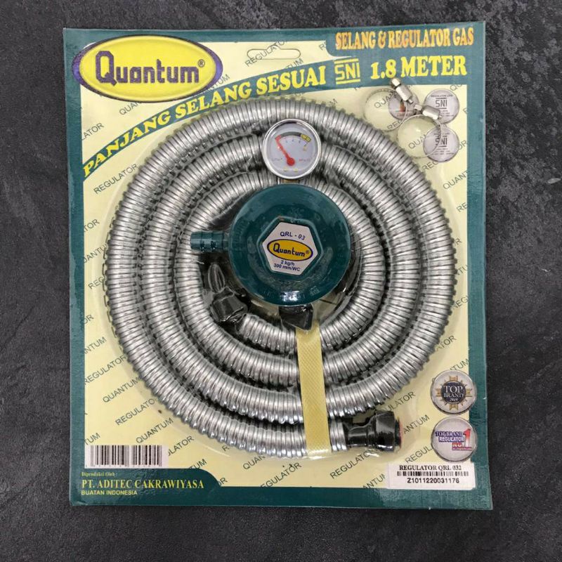 Jual Selang regulator gas quantum QRL 032 / QRL 142 / QRL 232 / QUANTUM ...