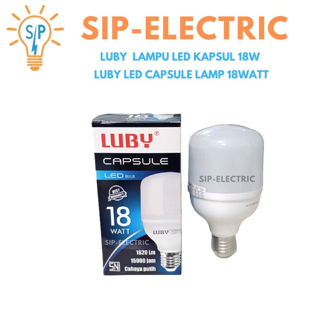 Jual Luby Lampu Led Kapsul 18W / Luby Led Capsule Lamp 18Watt | Shopee Indonesia