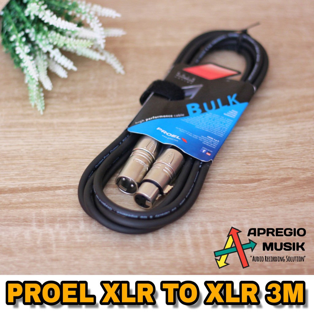 Jual Proel Bulk XLR to XLR microphone cabel for vocal low noise ...