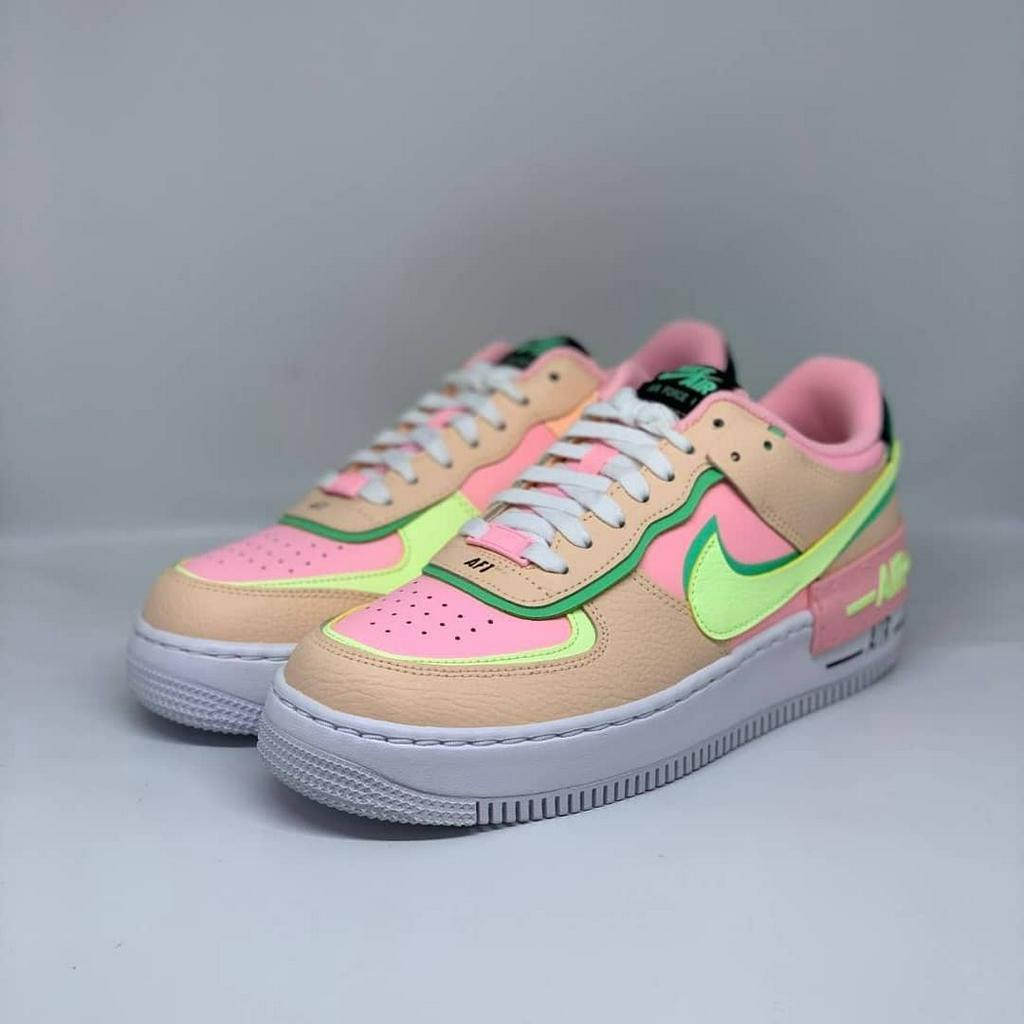 Jual Sneakers / N*ke Air Force 1 Shadow (W) Arctic Punch Barely Volt ...