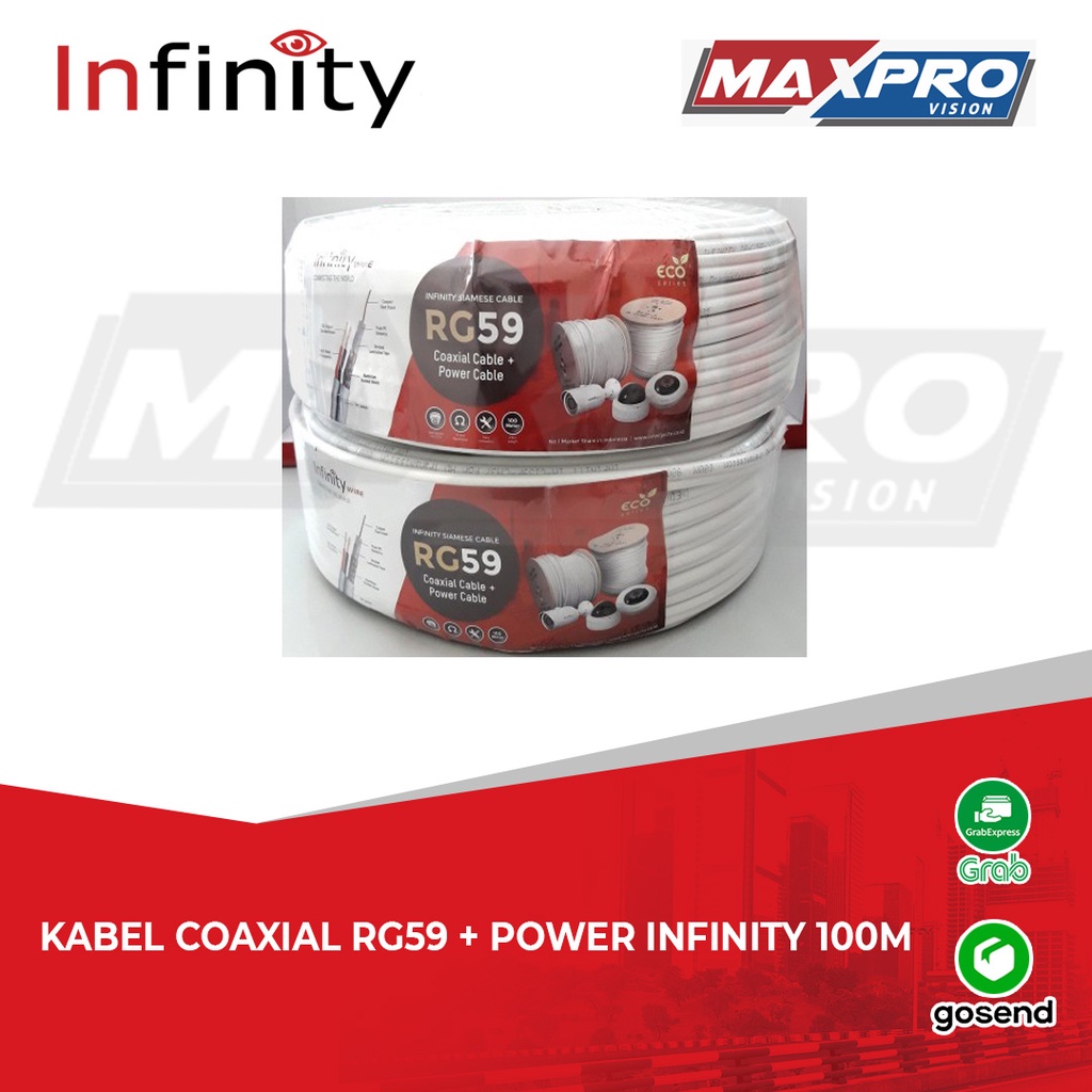 Jual KABEL INFINITY RG59 + POWER 100 METER | Shopee Indonesia