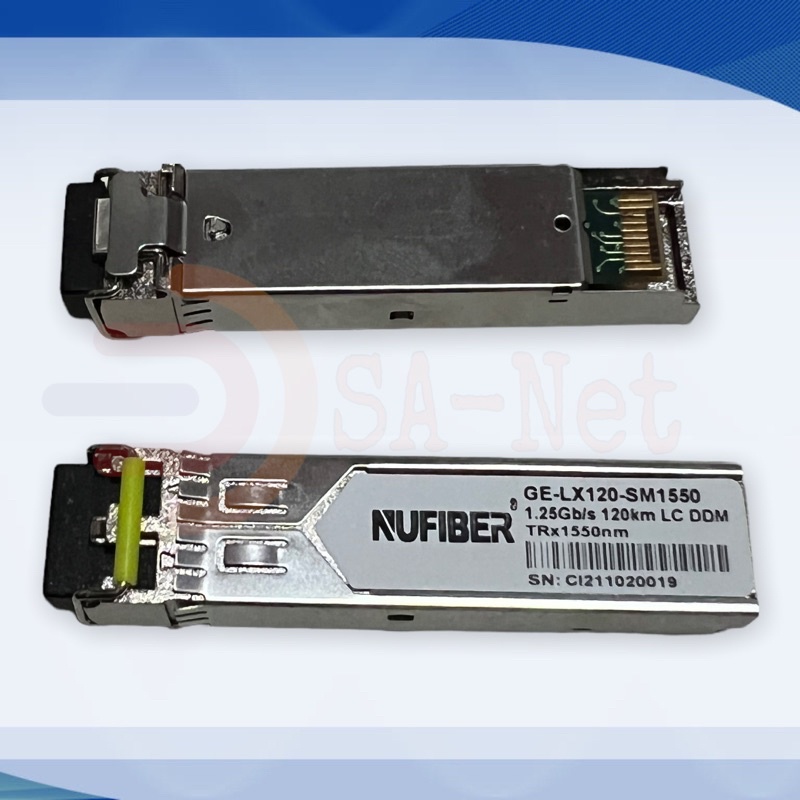 Jual NUFIBER SFP BIDI 1550NM 120KM 1.25G Single Mode SFP-GE-LX120-SM1550 Fiber Optic Transceiver ...