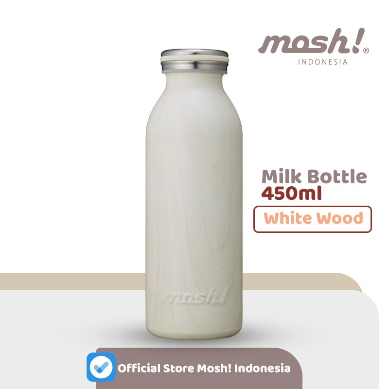 Jual Mosh Milk Bottle Tumbler Botol Minum Termos Stainless 450ml ...