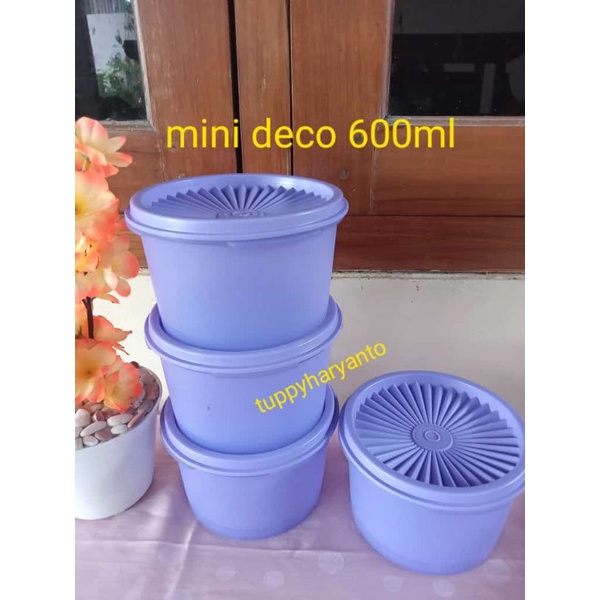 Jual Toples mini deco canister 600ml tupperware 1pcs | Shopee Indonesia