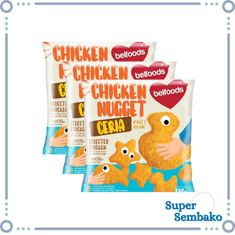 Jual FROZEN FOOD MAKANAN BEKU CHICKEN NUGET / NAGET AYAM / NUGGET CERIA ...
