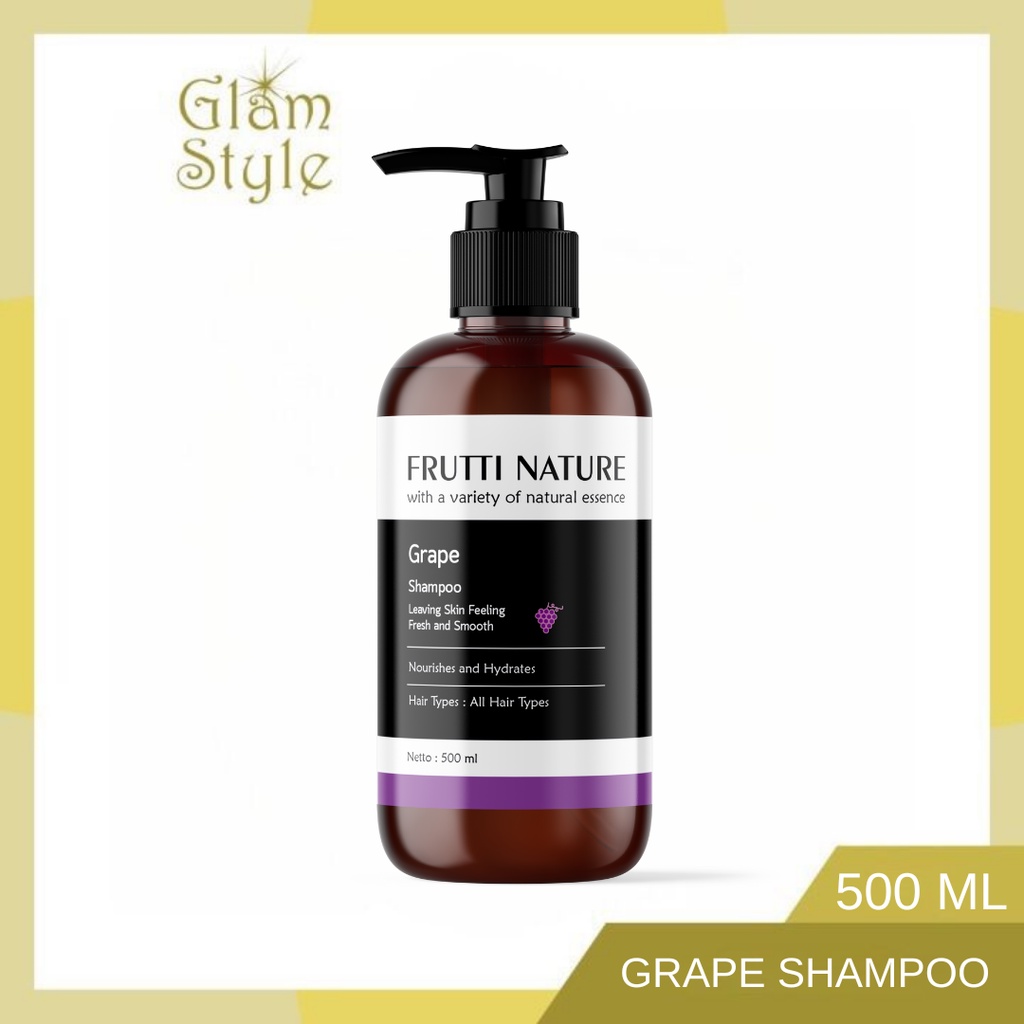 Jual Glam Style X Frutti Nature Gold Grape Shampoo 500ml | Shopee Indonesia