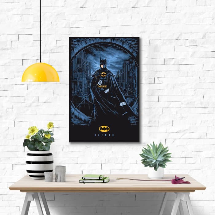 Jual poster kayu pajangan dinding hiasan kamar rumah decor - batman ...