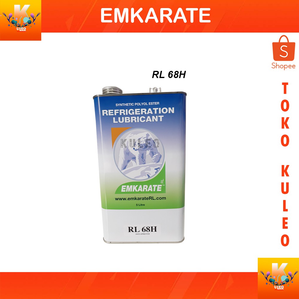 Jual OLI EMKARATE RL68 H / RL-68H / Oli Kompresor 5 Liter / Kemasan ...