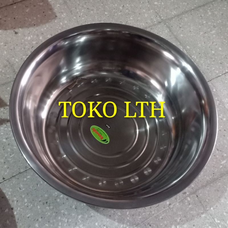 Jual BASKOM STAINLESS BESAR 60 / WASKOM WADAH EMBER MANGKOK JUMBO ...