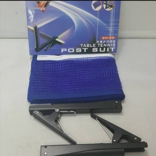 Jual Net + tiang pingpong jepit / tenis meja portable | Shopee Indonesia