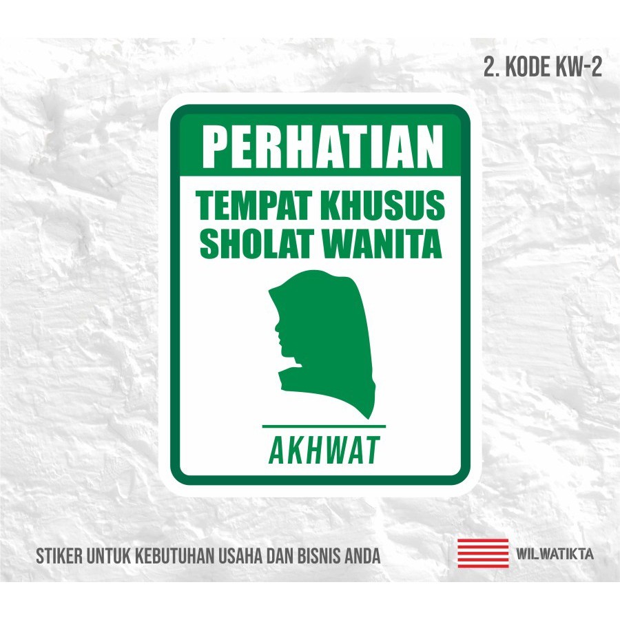 Jual Sticker Safety Sign Tempat Sholat Pria dan Wanita | Shopee Indonesia