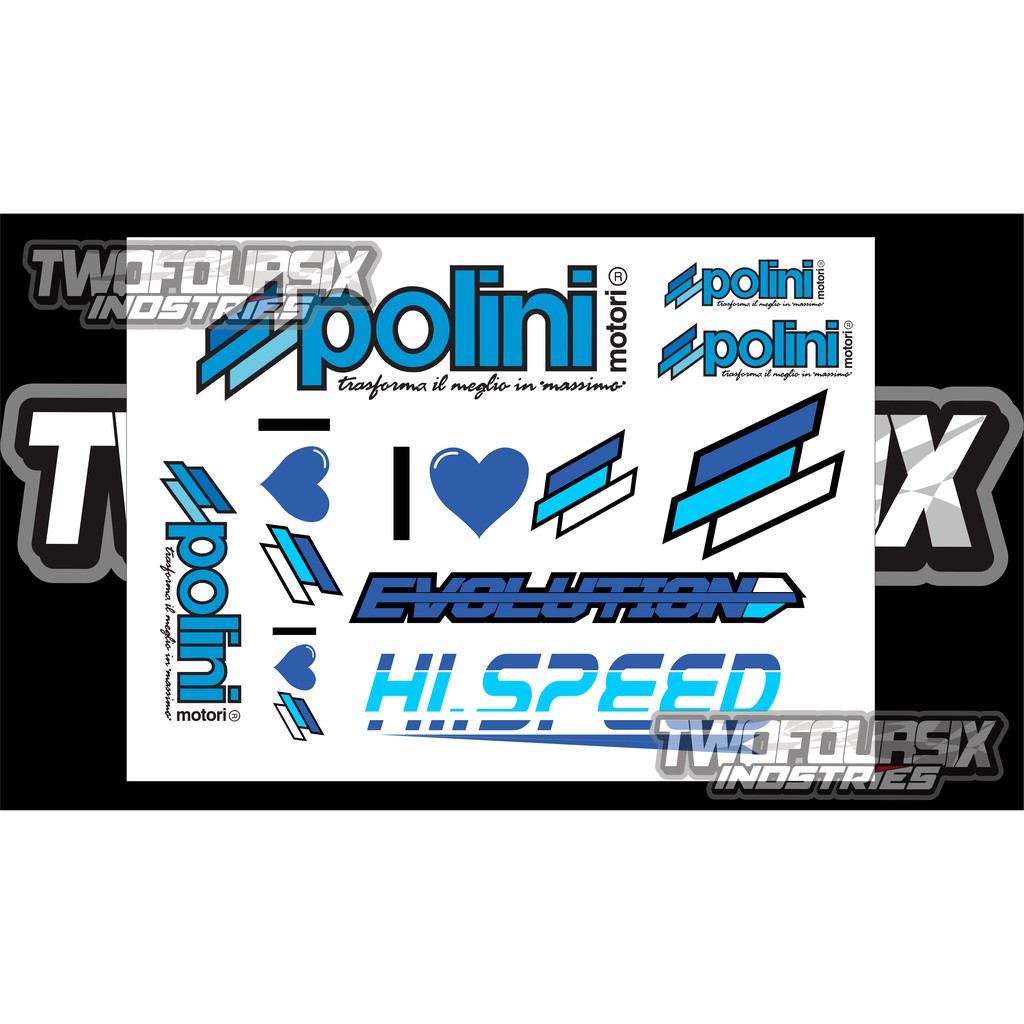 Jual STIKER STICKER POLINI PACK ALL | Shopee Indonesia