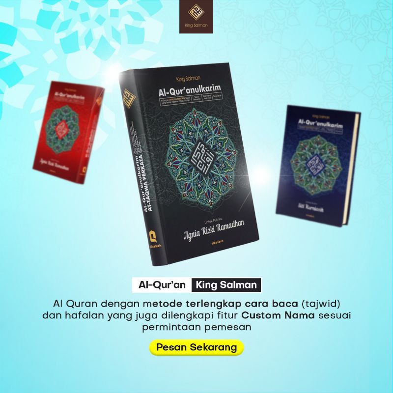 Jual Al Qur'an king salman ukuran A4 dengan metode terlengkap, bisa ...