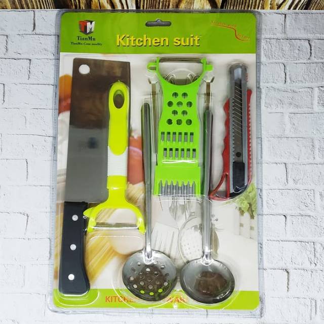 Jual Kitchen Suit Peralatan Dapur 1 Set isi 6 Pcs | Shopee Indonesia