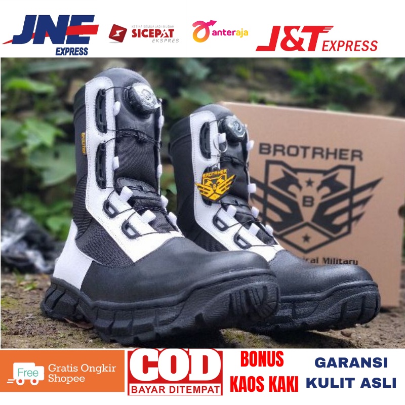 Jual SEPATU PDL BROTHER TALI PUTAR PROVOST POLRI SAFETY KULIT ASLI TYPE ...