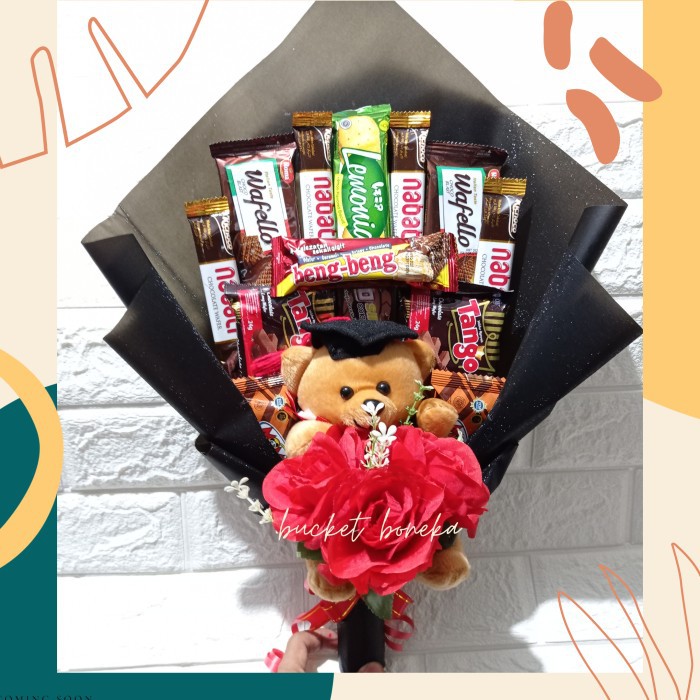 Jual Dijual BUCKET Snack+boneka+bunga (bisa di custem juga sesuai ...
