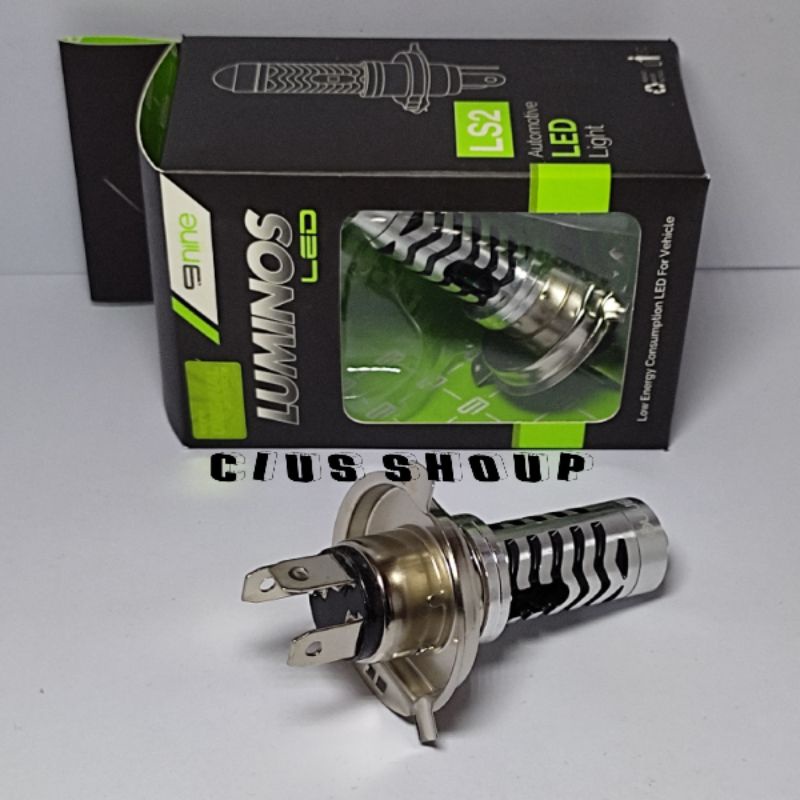 Jual NINE LUXIMOS LAMPU LED H6 / H4 LS2 LS3 LASER 2 WARNA HI LOW PUTIH ...