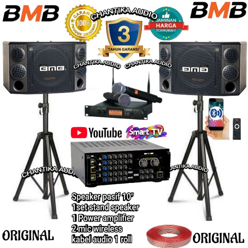 Jual Paket Karaoke Bmb speaker 10 inch CS 850 R DAN AMPLIFIER DA 3000 ...