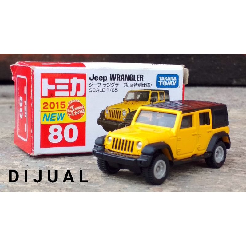 Jual Jeep JK Wrangler Yellow by Tomica. | Shopee Indonesia