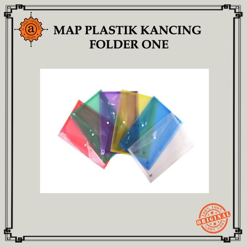 Jual Map Plastik Kancing Folder One | Shopee Indonesia