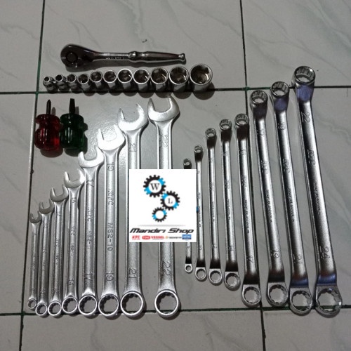 Jual PAKET SET RING RING ( 8 PC ) ,RING PASS ( 8PC ) , RATCET ,OBENG ...