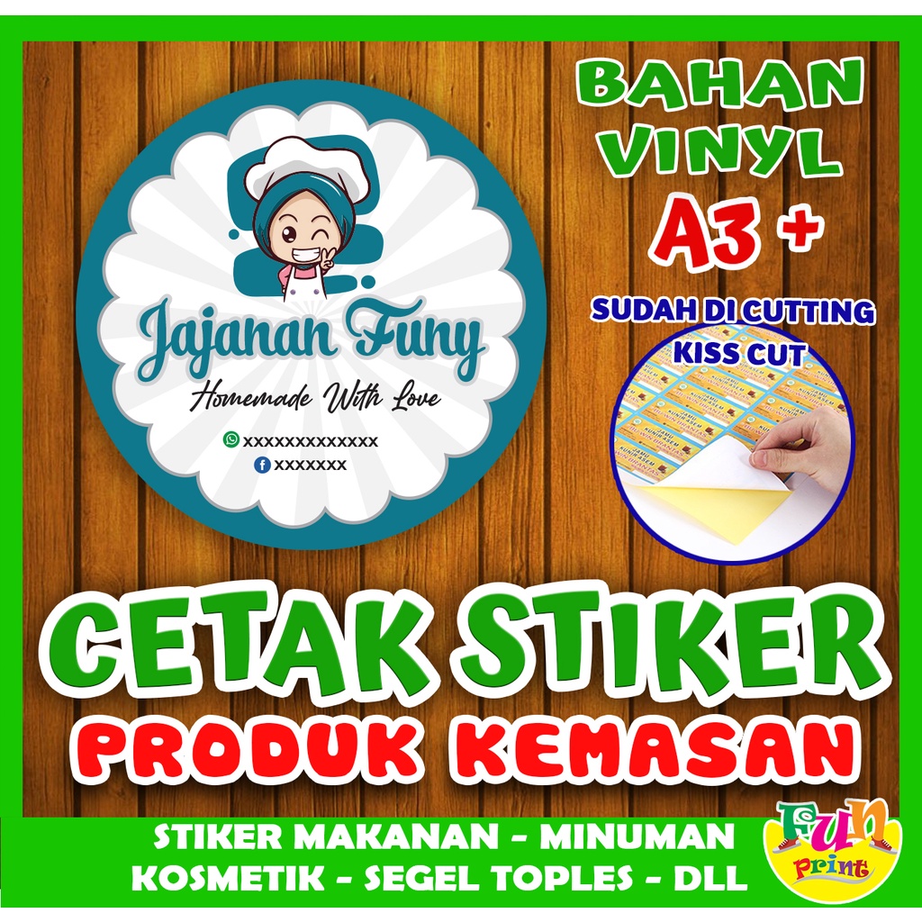 Jual STIKER LABEL VINYL / STIKER LABEL KEMASAN / PRINT STICKER SEGEL ...