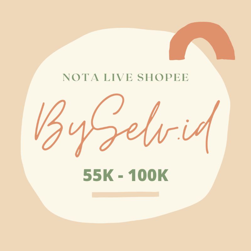 Jual NOTA LIVE SHOPEE 55K-100K | Shopee Indonesia