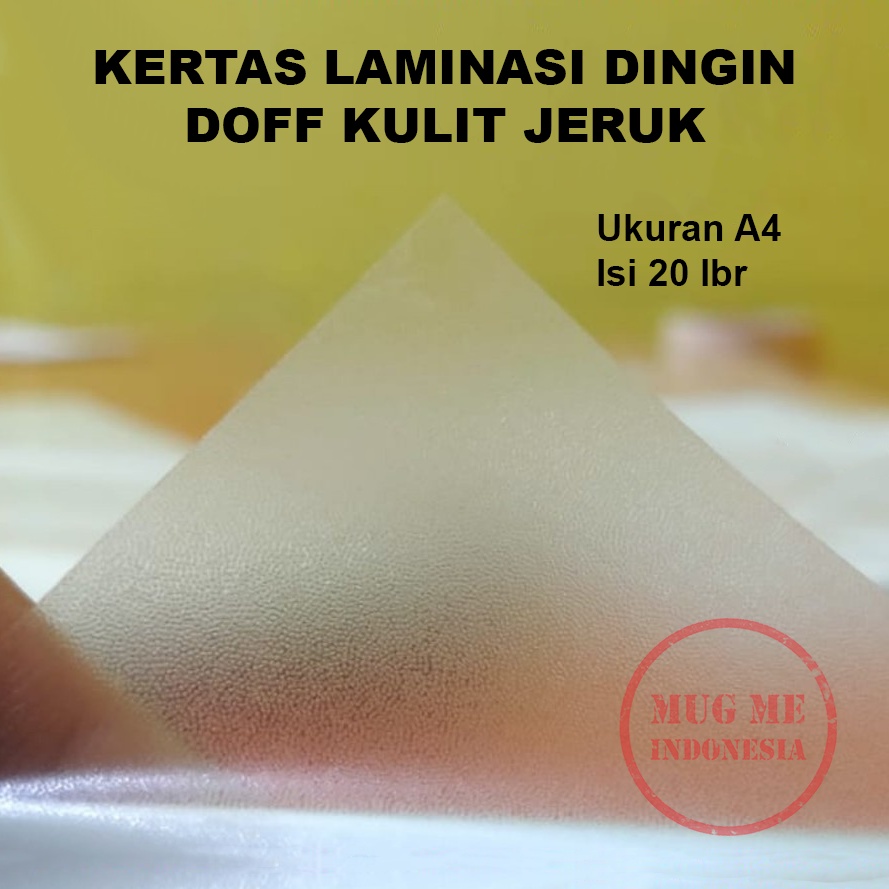 Jual Sticker Laminasi Dingin Doff & glossy / Plastik Pin Ganci | Shopee ...