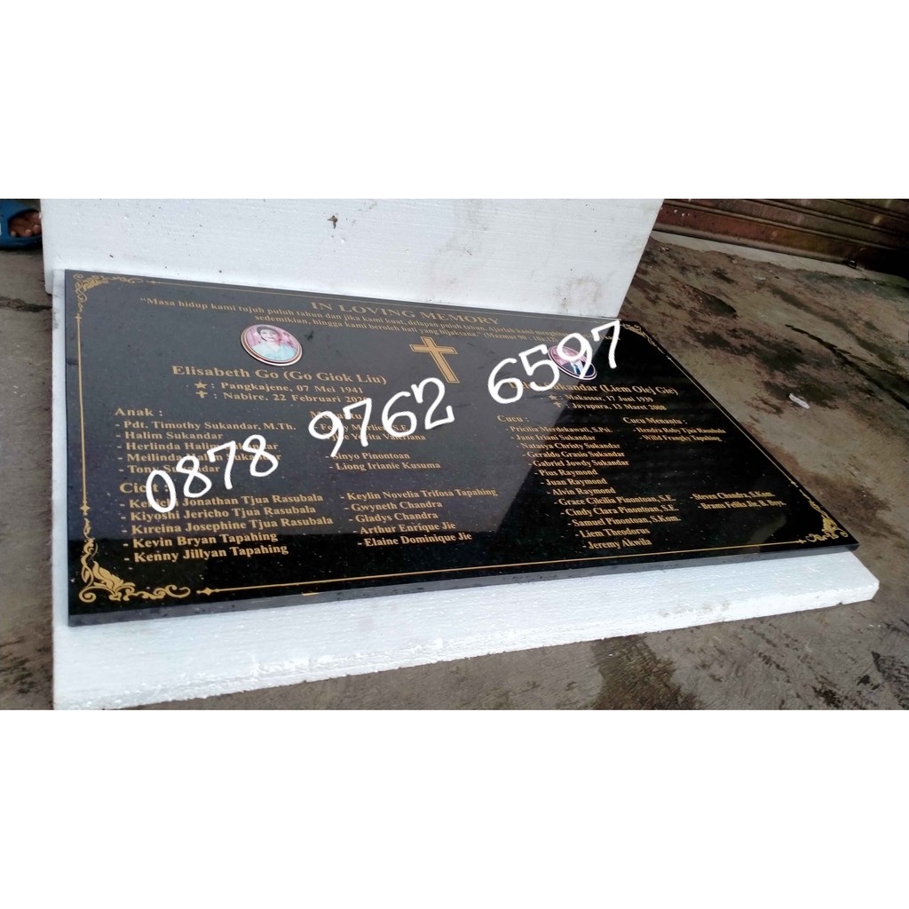 Jual Batu nisan bongpai marmer | Shopee Indonesia