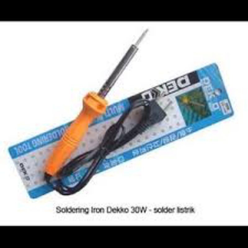 Jual Solder Dekko 40w Original Soldering Timah Iron Quick Heat Deko 40 ...