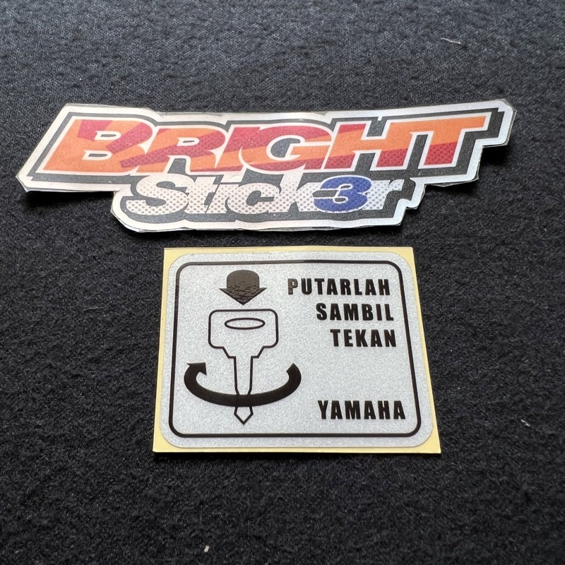 Jual STICKER STIKER WARNING PERINGATAN KUNCI YAMAHA PUTARLAH SAMBIL ...