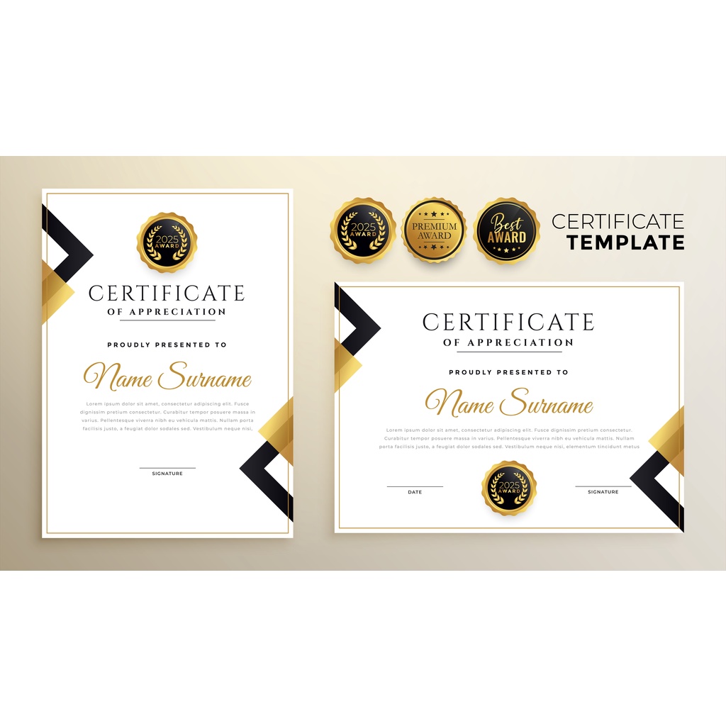 Jual Soft File Desain Sertifikat Penghargaan Piagam Penghargaan