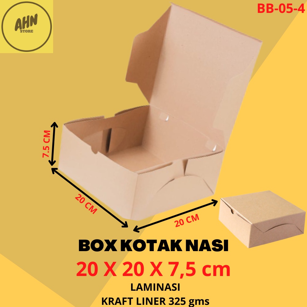 Jual KARDUS BOX NASI CATERING / KOTAK BOX DUS MAKANAN NASI KUE SNACK ...