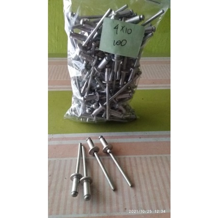 Jual (100Pcs) SEIDO BLIND RIVET/PAKU RIPET 3,2x7mm | Shopee Indonesia