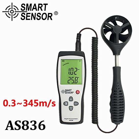 Jual Anemometer Smart Sensor Certificate Calibration Angin AS836 ...