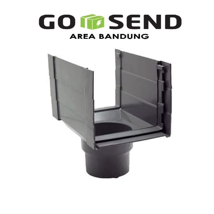 Jual [ SD ] CORONG TALANG KOTAK PVC / TALANG AIR / GUTTER OUTLET ...