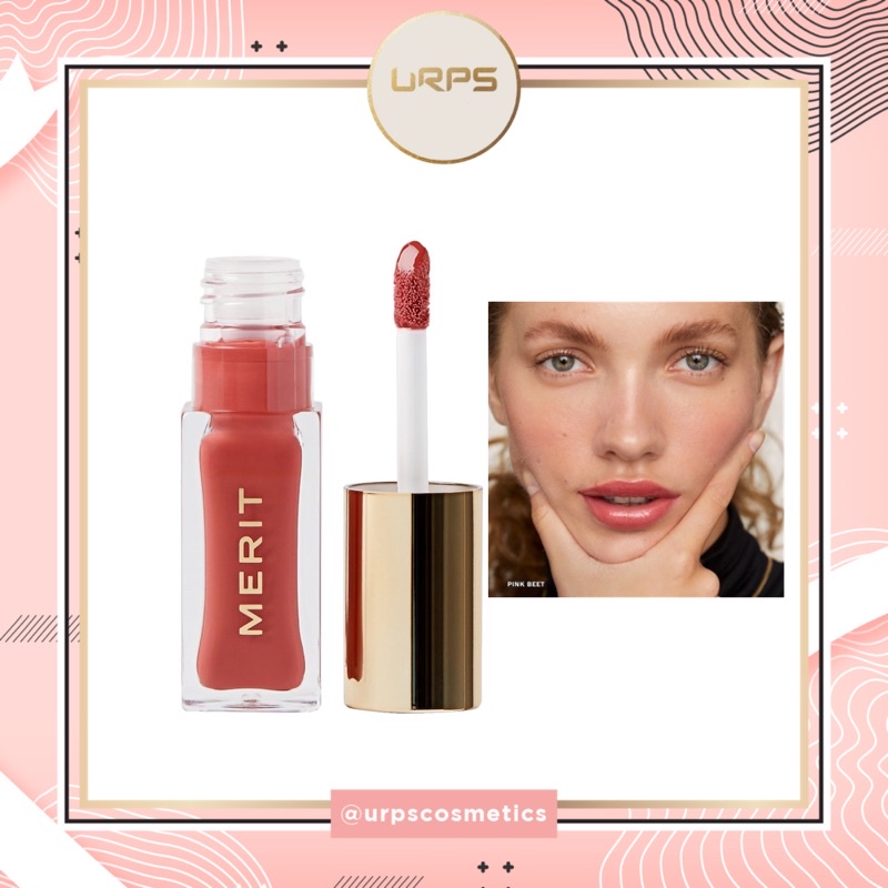 Jual MERIT Shade Slick Tinted Lip Oil Pink Beet | Shopee Indonesia