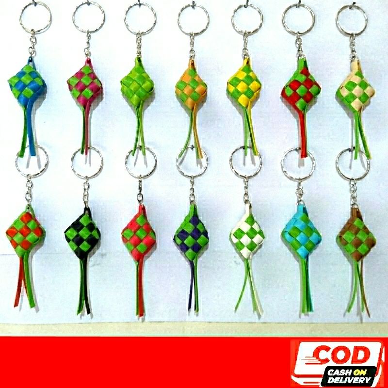 Jual Souvenir gantungan kunci ketupat 14 pcs | Shopee Indonesia
