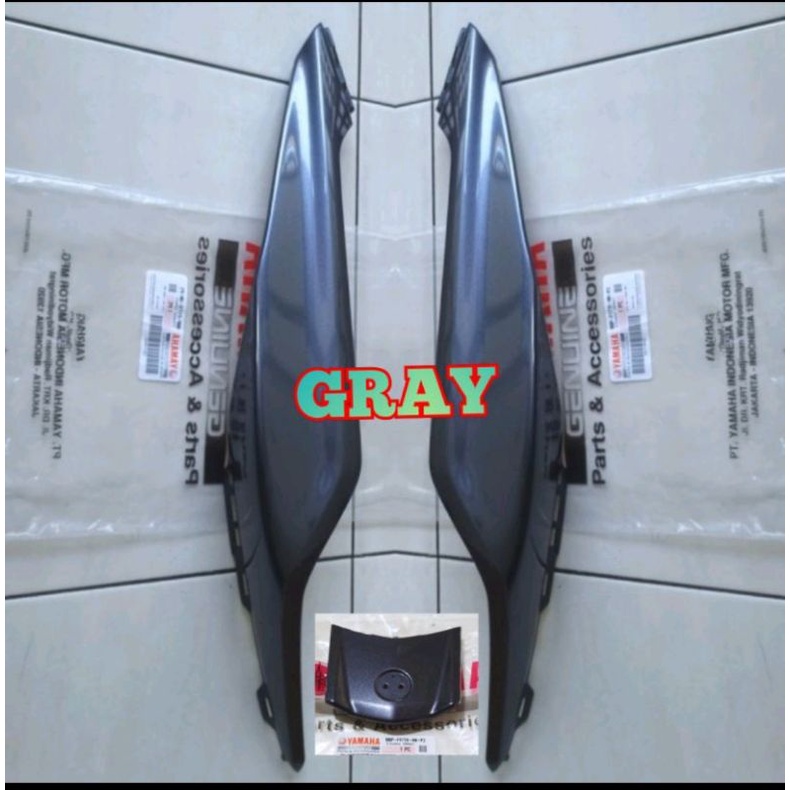 Jual body set aerox connected kanan kiri cover tail abu abu original ...