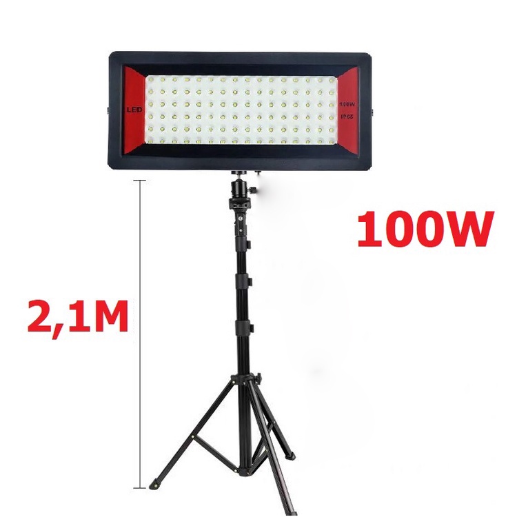 Jual Paket lampu LED 50w Video Light Panel Lampu Studio Vlog Foto Smartphone 2,1m lampu foto ...