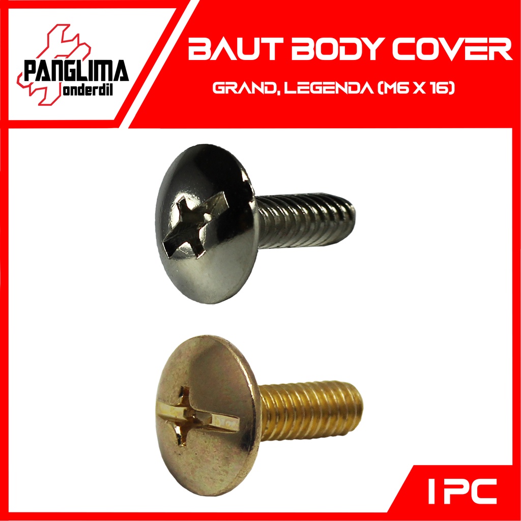 Jual Baut Grand & Legenda 6x15 Baud Cover Body-Bodi M6x15-M 6 X 15-M6 ...