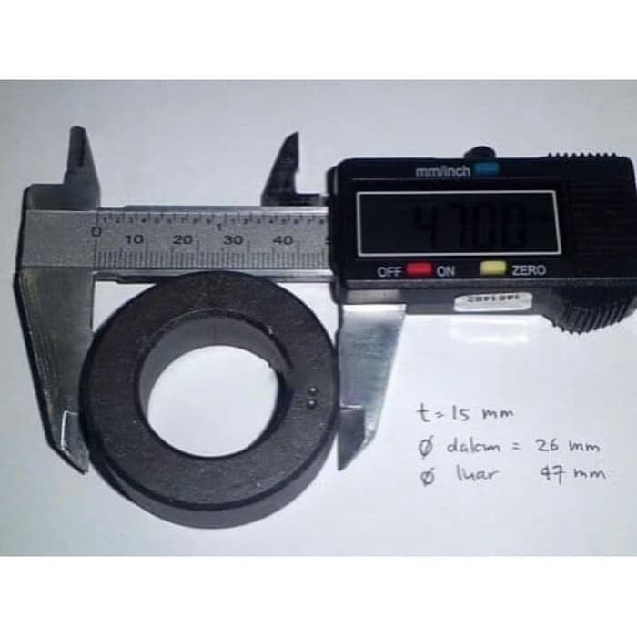 Jual Ferrite Core Toroid 47x15x26 mm Ferit Cincin utk Balun HF Antena | Shopee Indonesia