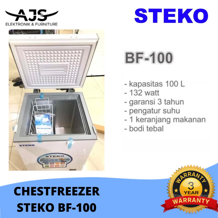 Jual FREEZER BOX DAGING STEKO BF-100 CHEST FREZZER KULKAS DAGING ES ...