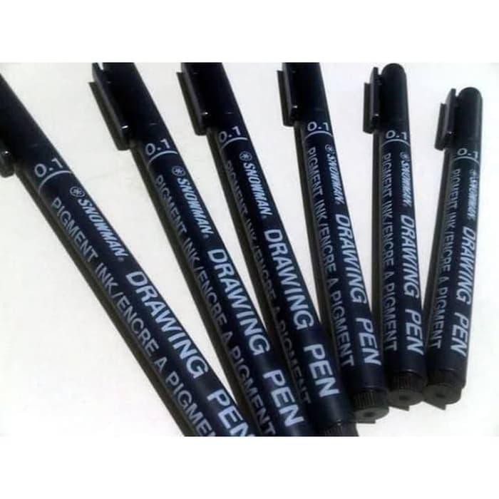 Jual Pulpen Gambar Drawing Pen Snowman Pen Gambar Ballpoint Gambar ...