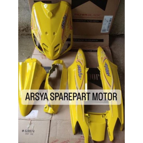 Jual COVER FULL BODY HALUS MIO SPORTY WARNA KUNING - 1 SET MIO SPORTY ...